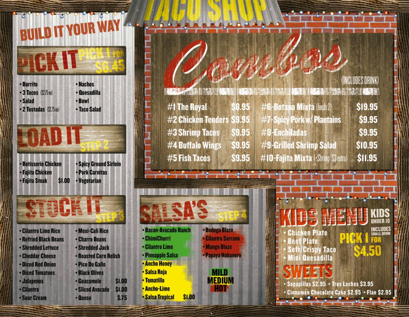 Menu – Bodegas Taco Shop
